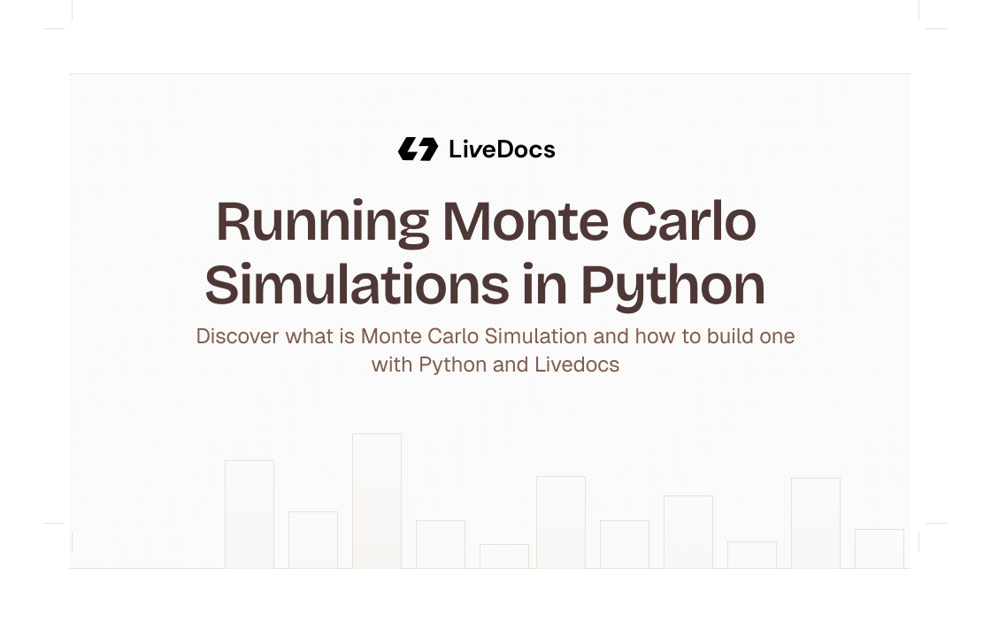 Running Monte Carlo Simulations in Python